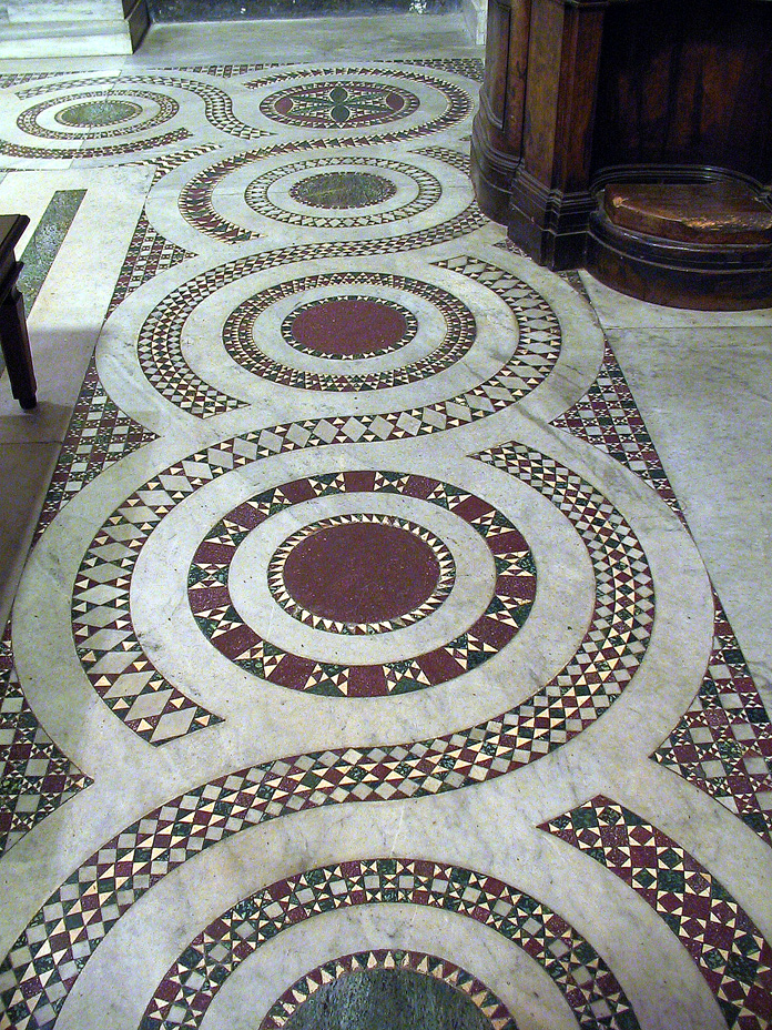 904-1862 - Roma - S. Maria in Trastevere - Cosmatesque Floor Mosaics